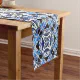 Blue French Mediterranean Tile bridal shower party Short Table Runner ...