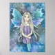 Blue Galaxy Fairy Art by Molly Harrison Poster | Zazzle