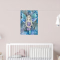 Blue Galaxy Fairy Art by Molly Harrison Poster | Zazzle