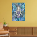 Blue Galaxy Fairy Art by Molly Harrison Poster | Zazzle