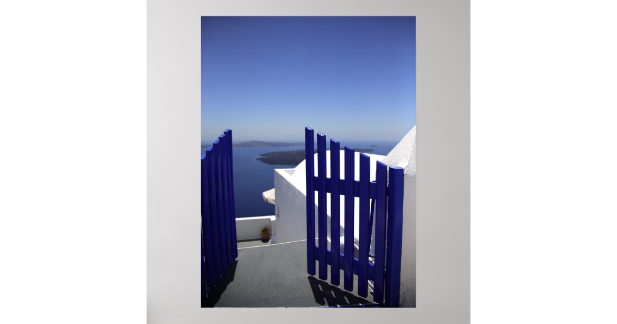 Blue gate poster | Zazzle