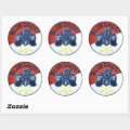Blue Ghost patch sticker | Zazzle