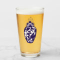Blue Ginger Jar Glass | Zazzle
