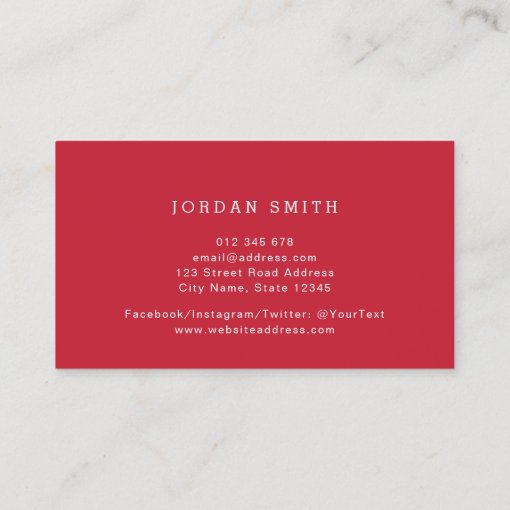 Blue Gingham and Red Business Card | Zazzle