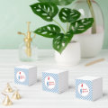 Blue Gingham Upsherin Paper Plates Favor Boxes | Zazzle