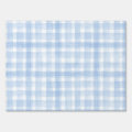 Blue Gingham Welcome Sign | Zazzle