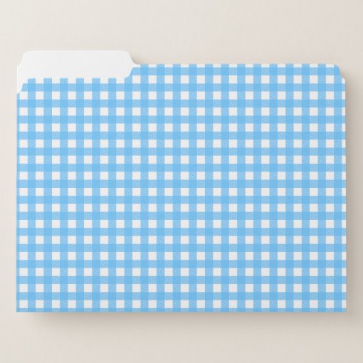 Blue Gingham Yellow Striped Pink Polka Dot File Folder | Zazzle