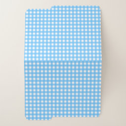 Blue Gingham Yellow Striped Pink Polka Dot File Folder | Zazzle