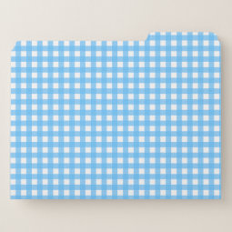 Blue Gingham Yellow Striped Pink Polka Dot File Folder | Zazzle