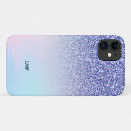 Blue glitter and colorful blurred background Case-Mate iPhone case | Zazzle