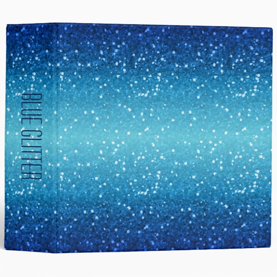 blue glitter binder | Zazzle.com