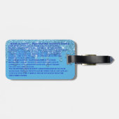 Blue Glitter CPAP Machine Carry-On Luggage Tag | Zazzle