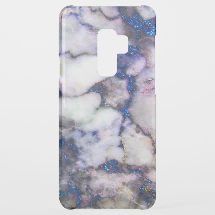 Blue Glitter Gray And Pink Marble Stone Pattern Uncommon Samsung Galaxy ...