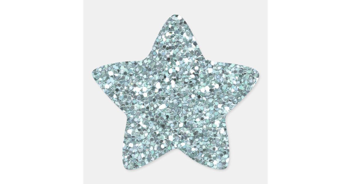 Blue Glitters Sticker | Zazzle
