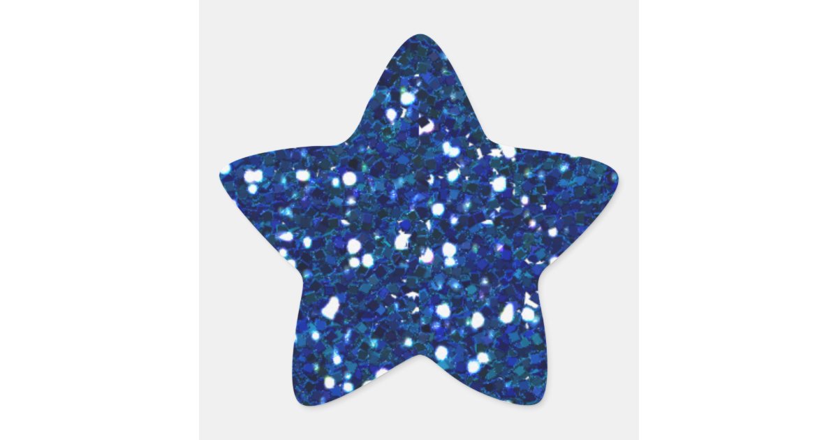 Blue Glitters Sticker | Zazzle
