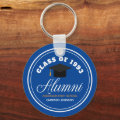 Blue Gold Alumni School Reunion Personalized Keychain | Zazzle