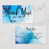 Blue Gold Custom Calligraphy Media Insert | Zazzle