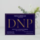 Blue Gold DNP Graduation Foil Invitation | Zazzle