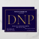 Blue Gold DNP Graduation Foil Invitation | Zazzle