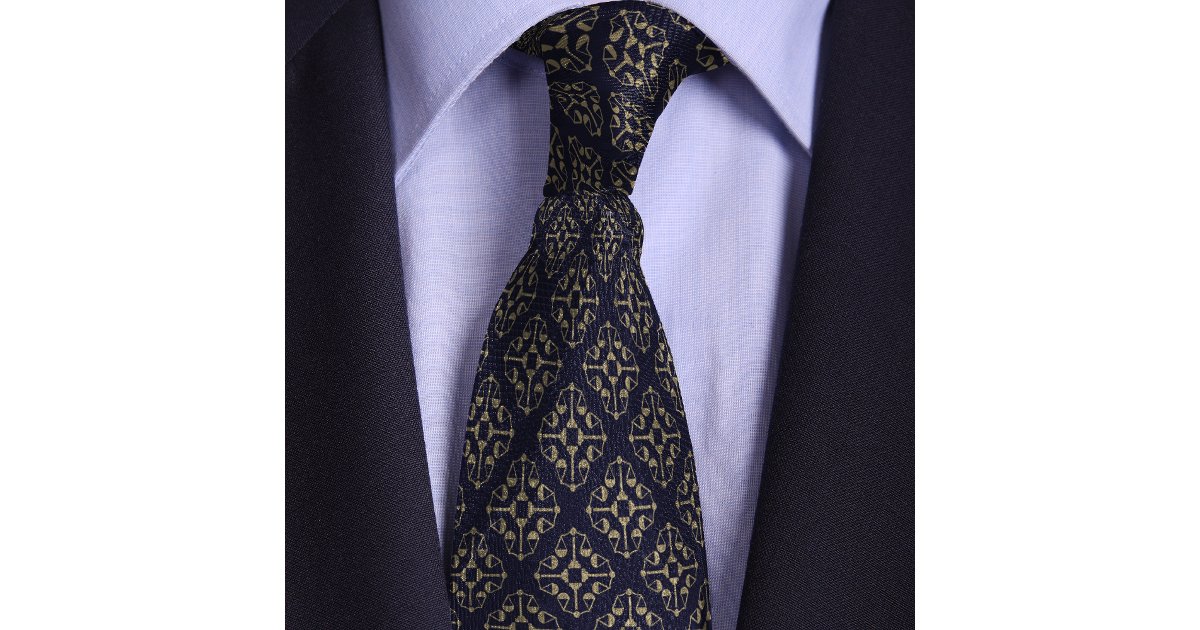 Blue & Gold Justice Scales Attorney Neck Tie | Zazzle