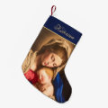 Blue& Gold Madonna and Child Religious Catholic Small Christmas ...