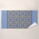 Blue Golden Pattern Bath Towel Set | Zazzle