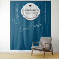 Blue Graduate Congratulations Graduation Backdrop | Zazzle