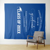 Blue Graduation Photo Booth Prop Tapestry | Zazzle