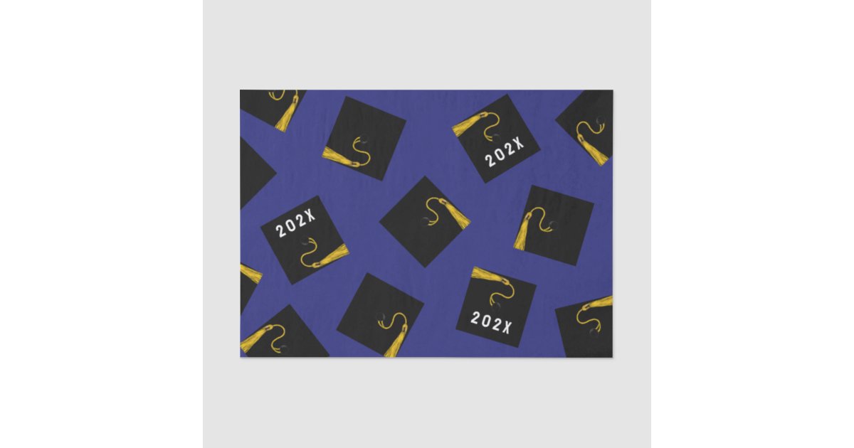 Blue Graduation Tissue Paper | Zazzle