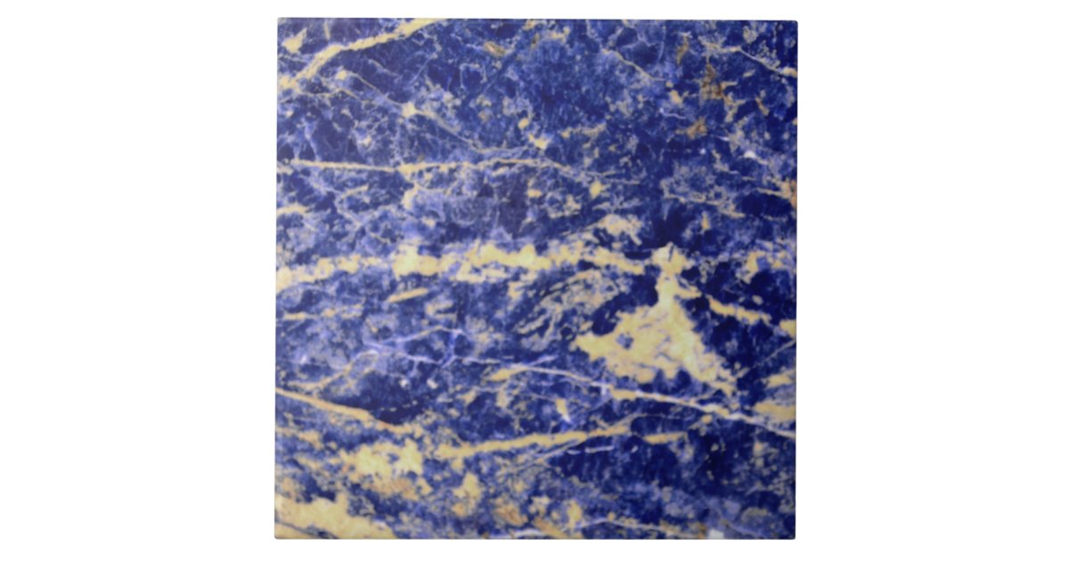 Blue Granite, blue marble, blue stone Ceramic Tile | Zazzle
