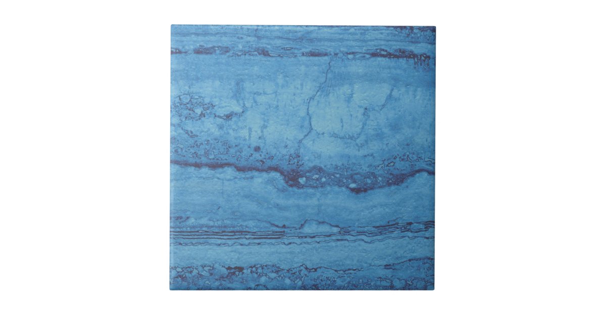 Blue Granite pattern, blue marble, blue stone Tile | Zazzle