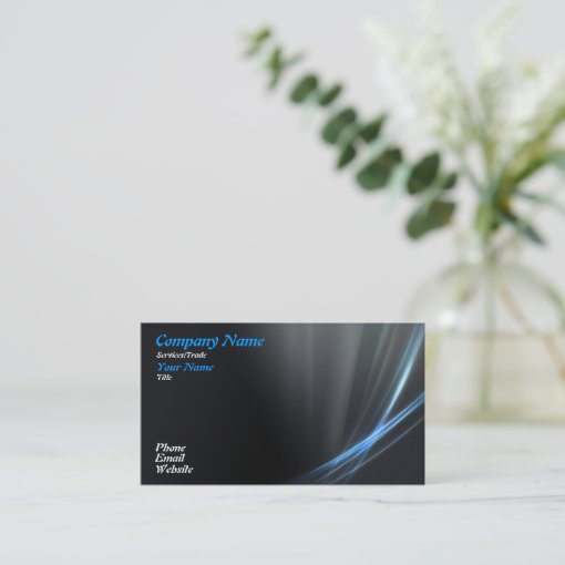 Blue Graphic design 1 Business Card | Zazzle