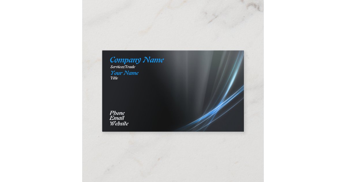 Blue Graphic design 1 Business Card | Zazzle