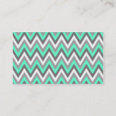 Blue Gray Chevron Label Business Card | Zazzle