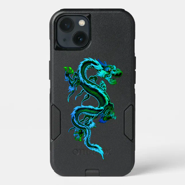 Blue Green Chinese Dragon Otterbox Samsung S7 Case | Zazzle