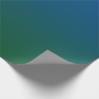 Blue-Green Gradient Wrapping Paper | Zazzle