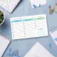 Blue Green Minimalist Daily Organizer To Do List Post-it Notes | Zazzle
