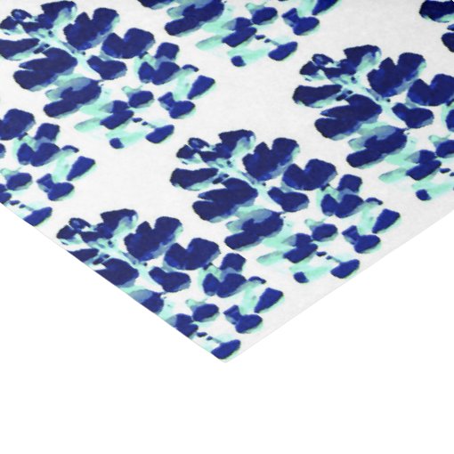 Blue Green Watercolour Lupin Flower Tissue Paper | Zazzle