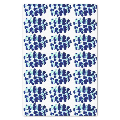 Blue Green Watercolour Lupin Flower Tissue Paper | Zazzle