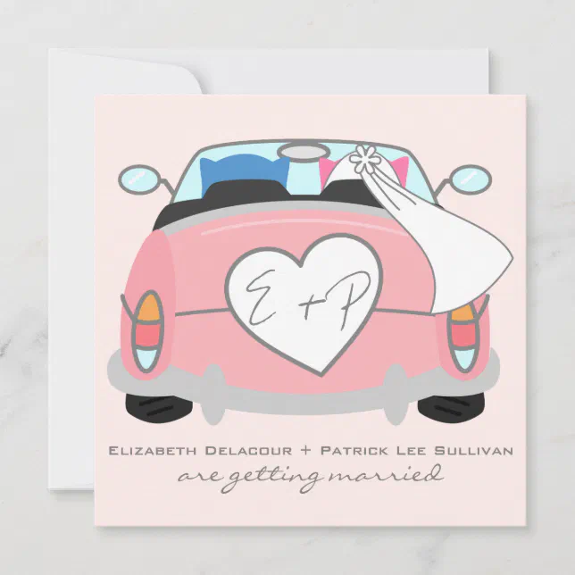 Blue Groom Owl & Pink Bride Owl Wedding Invitation | Zazzle