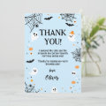 Blue Halloween Cute Ghost Thank You Card | Zazzle