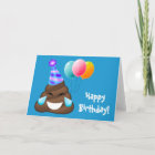 happy birthday poop emoji card | Zazzle.com