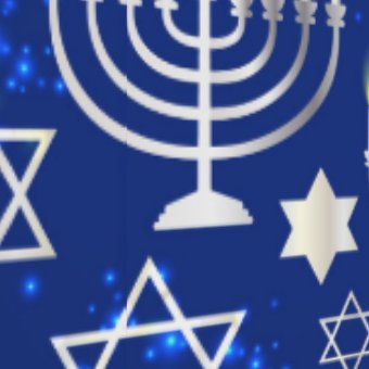 Blue Happy Hanukkah Star Of David Menorah Modern Wallpaper | Zazzle