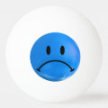 Blue Happy Sad Bi Polar Ping Pong Ball | Zazzle