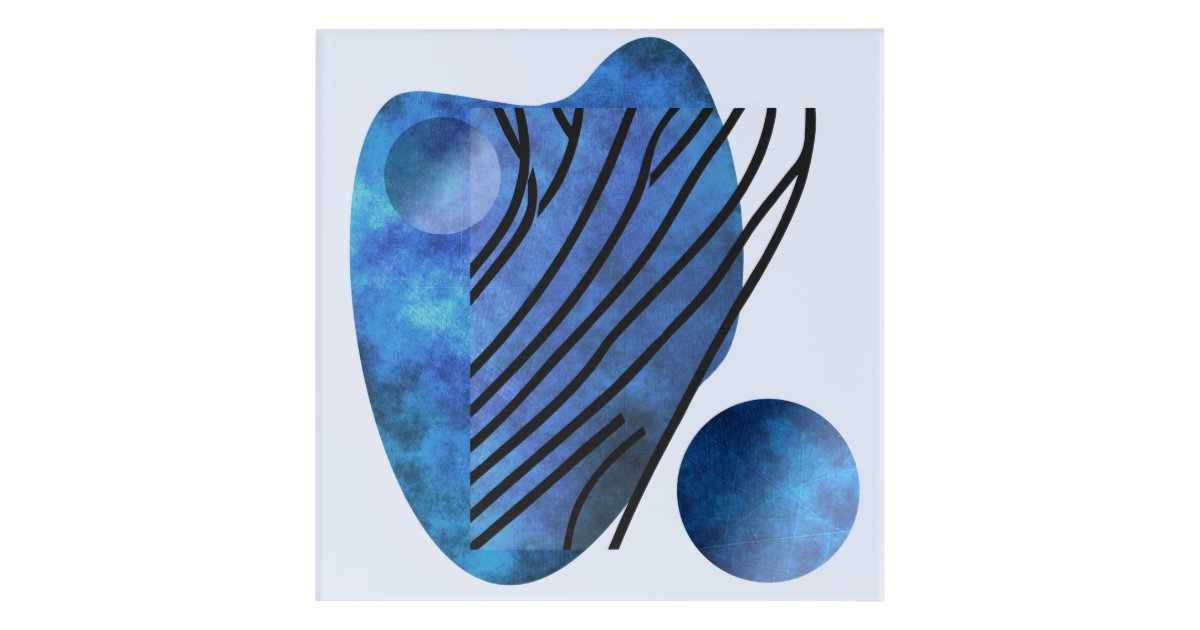Blue Heart Acrylic Print | Zazzle