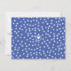 Blue Heart & Dots Cute Girly Note Card | Zazzle