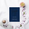 Blue Hello 21 Gold Script 21st Birthday Party Foil Invitation | Zazzle
