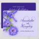 Blue hibiscus flower wedding invitation | Zazzle