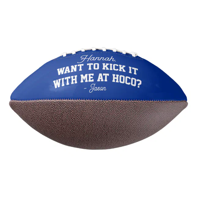 Blue Homecoming Proposal HOCO Prom Proposal Ideas Football | Zazzle