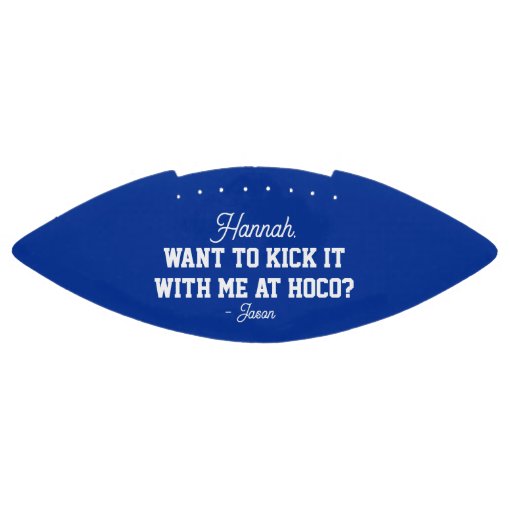 Blue Homecoming Proposal HOCO Prom Proposal Ideas Football | Zazzle